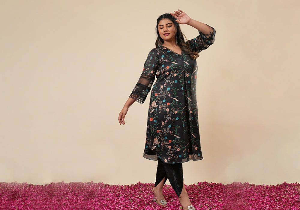 Blooming with Confidence: Plus Size Style Guide for Bagh-E-Bahar Print ...